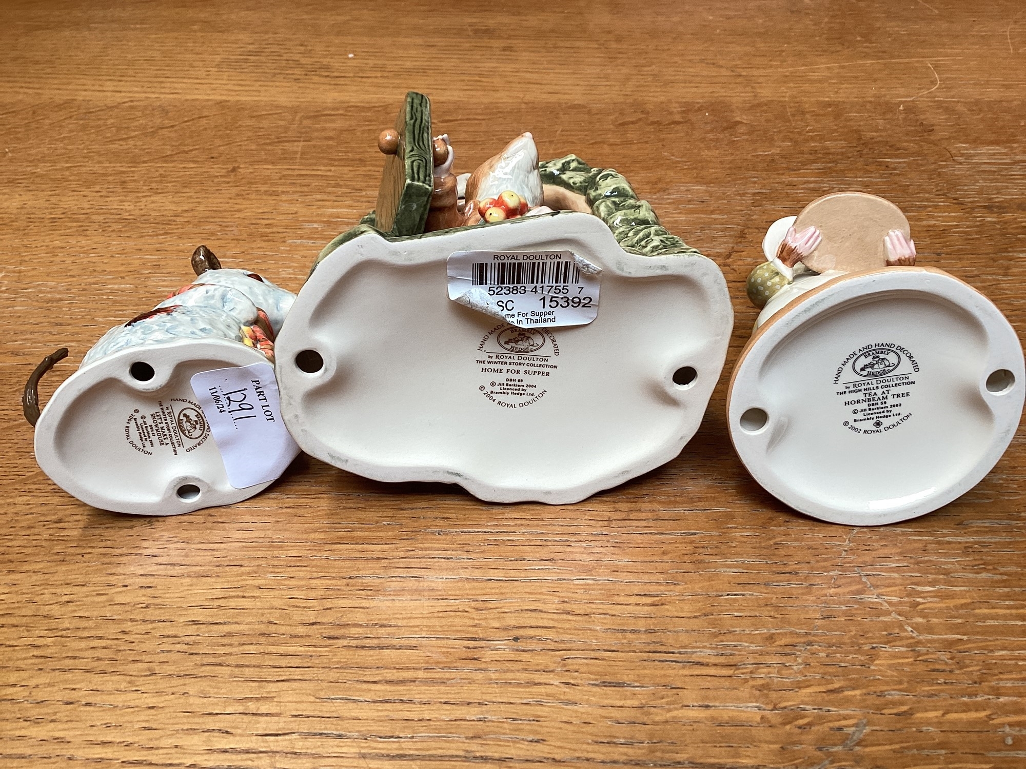Royal Doulton | Three Royal Doulton Brambly Hedge figures - Let's Make ...