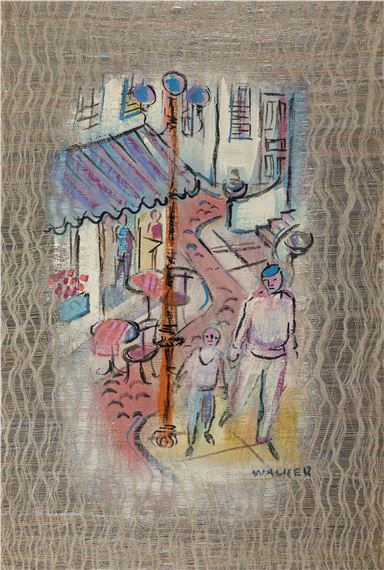 William Walker | untitled, Paris Street Scene (1955) | MutualArt