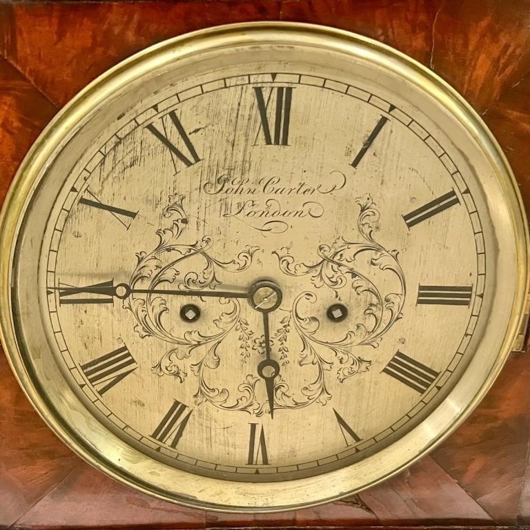 John Carter | JOHN CARTER ENGLISH DOUBLE FUSEE SHELF CLOCK (19th ...