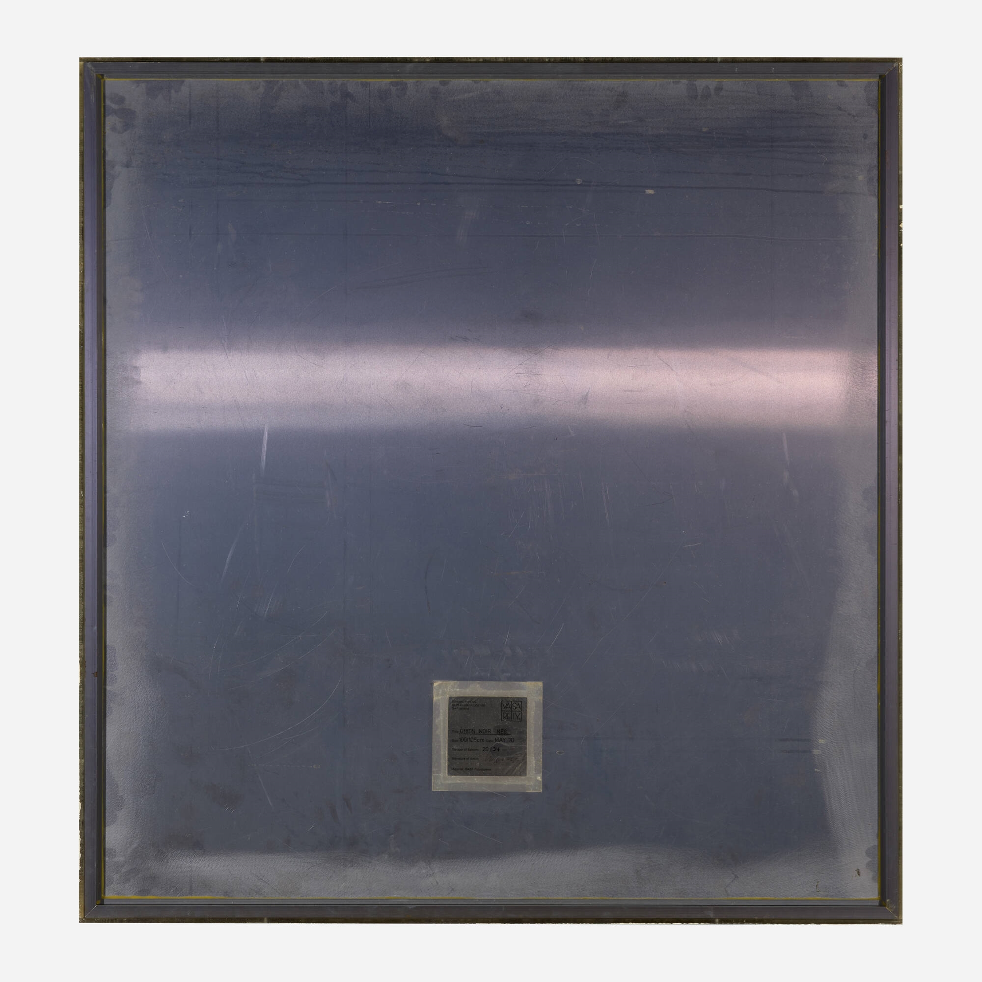 Victor Vasarely | Orion Noir Negative (1970) | MutualArt