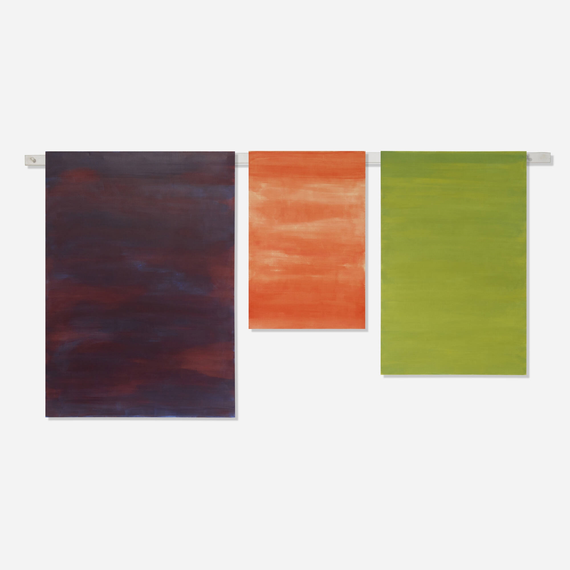 Dan Rees | DR/P 2546/U Shaker Peg Painting (triptych) (2013) | MutualArt
