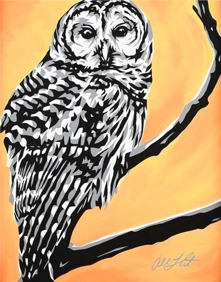 Allison Lefcort | “Barred Owl” (1218) | MutualArt
