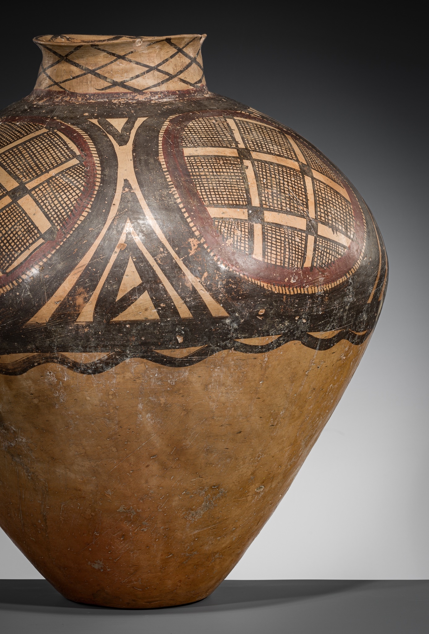 Chinese School | A RARE AND IMPORTANT PAINTED POTTERY JAR, MAJIAYAO ...