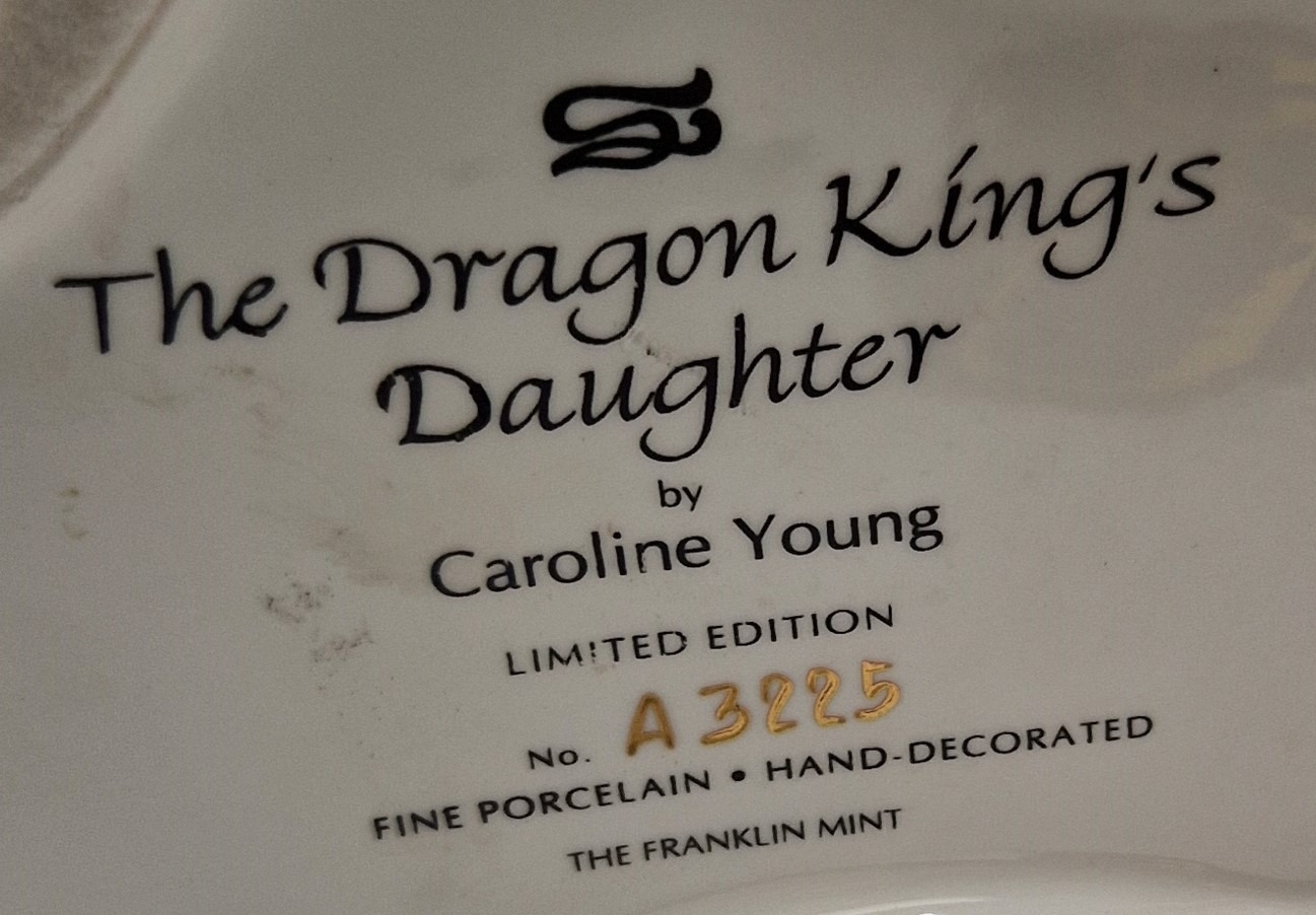 Carolyn Young Hisel | FRANKLIN MINT PORCELAIN Extra Large 30cm x 23cm ...