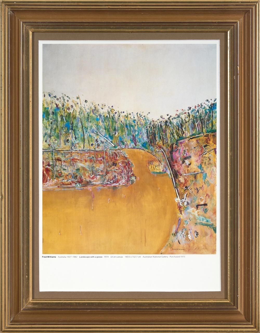 Fred Williams | Landscape with steep road and Landscape with a goose ...