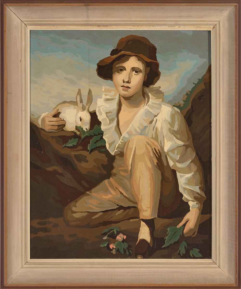 Unknown | Boy & Rabbit | MutualArt