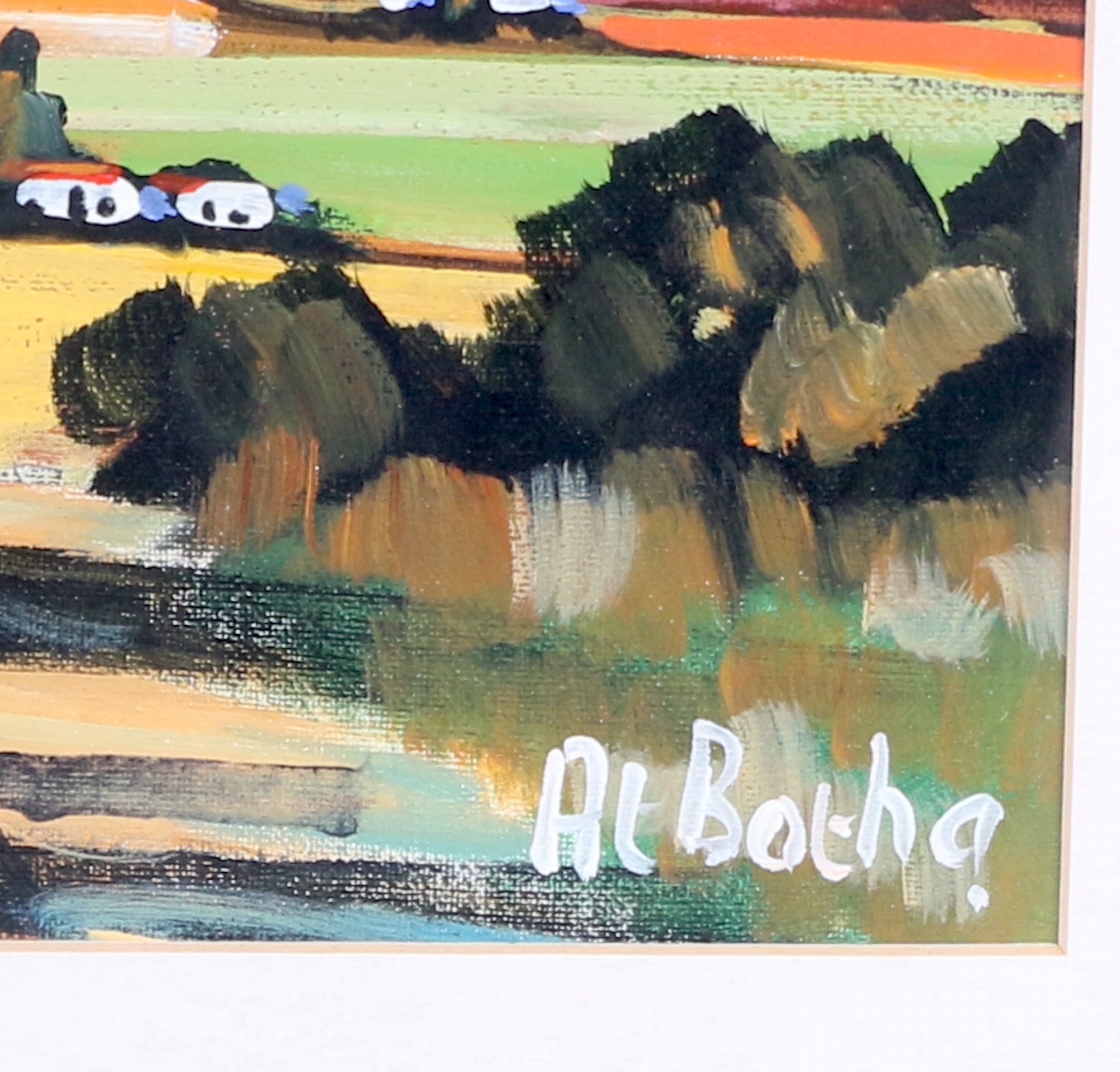 At Botha | FIGURE IN WALKING TOWARDS THE FARM | MutualArt