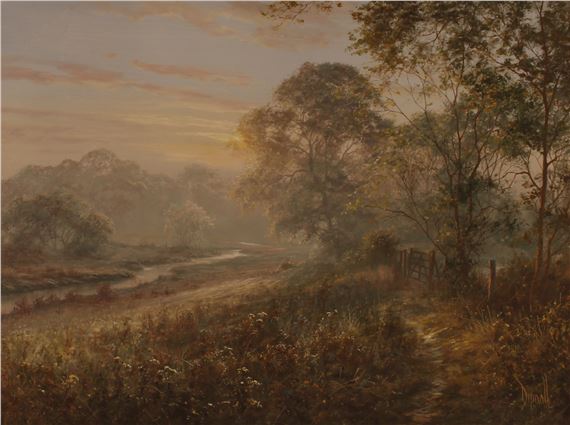 David Dipnall | David Dipnall (British 1941) study of a rural path ...