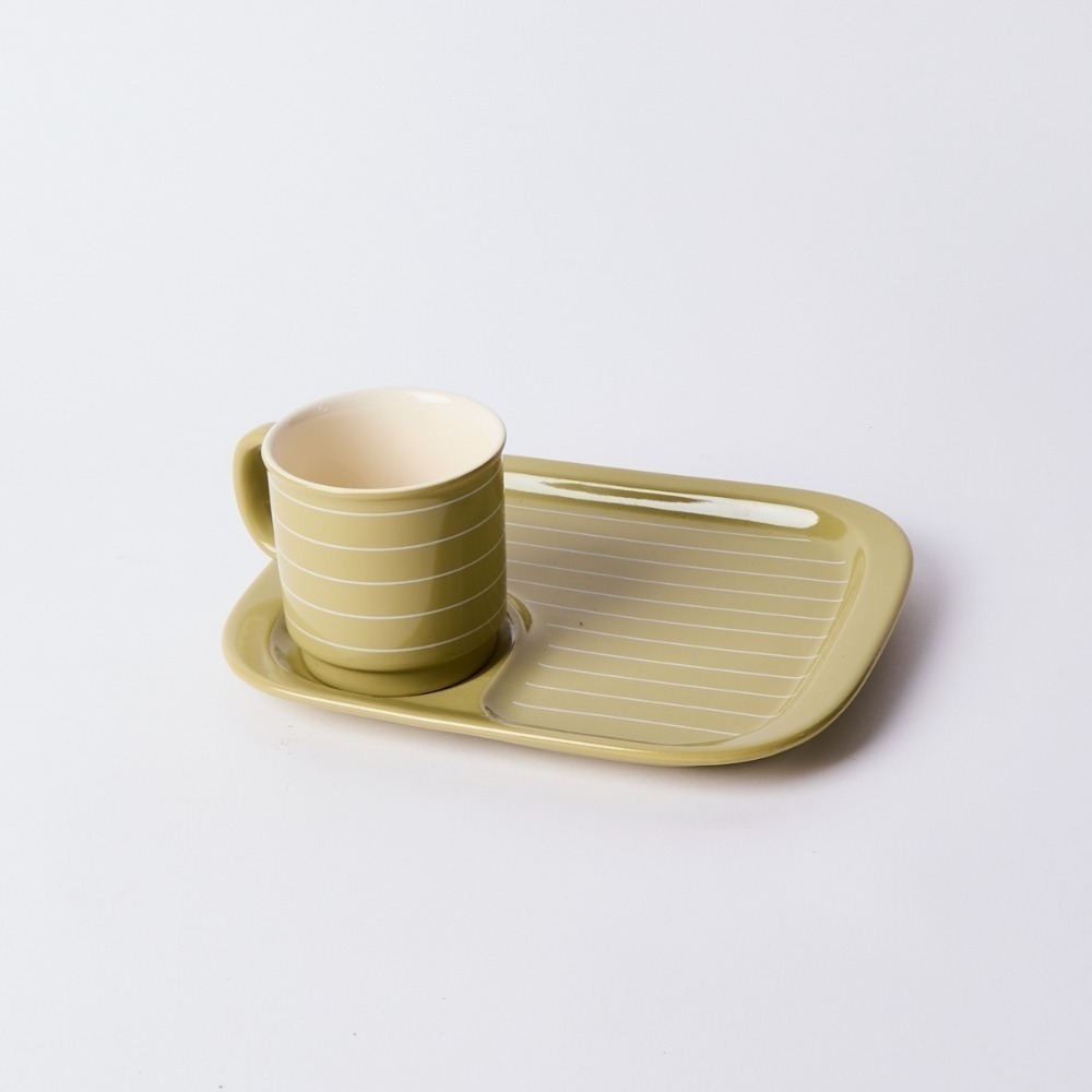 Crown Lynn | A Vintage Crown Lynn Cup and Tray | MutualArt