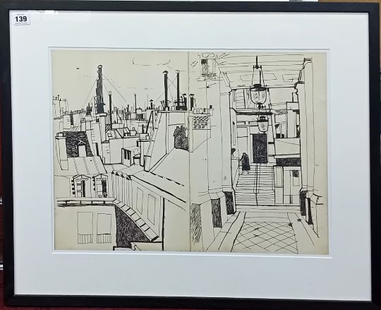 Ben Hartley | Ben Hartley (1933-1996) limited edition print 'Toits de ...