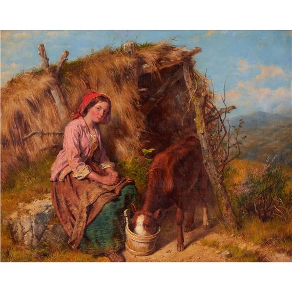 Isaac Henzell | FEEDING THE CALF | MutualArt