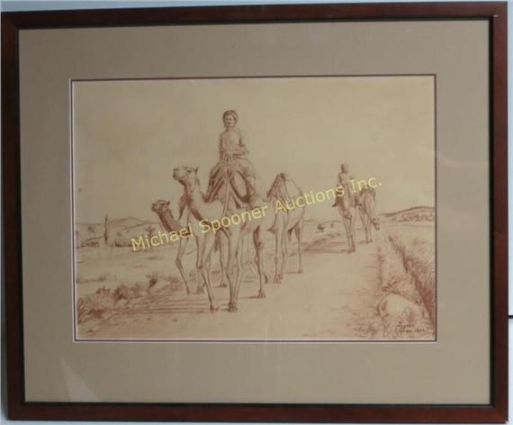 M. Wagner | M. WAGNER - BROWN PENCIL ON PAPER (1950) | MutualArt