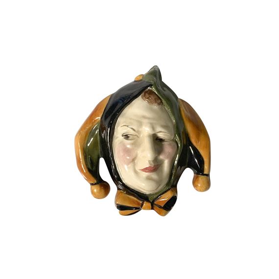 Royal Doulton | Royal Doulton Porcelain Miniature Wall Mask, Jester ...