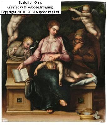 Marcello Venusti | The Holy Family with the Infant Saint John the ...