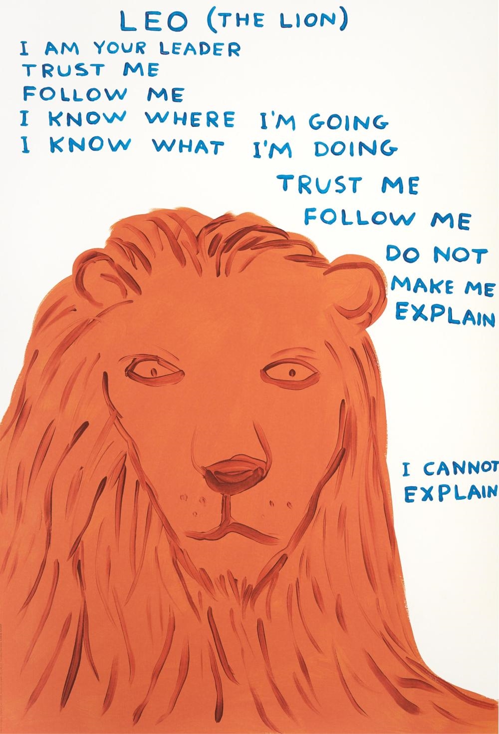 David Shrigley | Signs Of The Zodiac - Leo | MutualArt