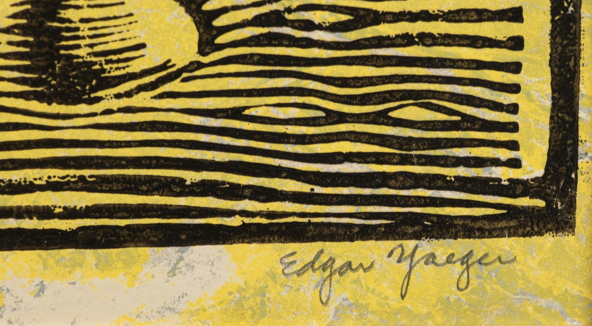 Edgar Louis Yaeger | 1904-1997) Unframed Block Print | MutualArt