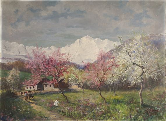 Leonardo Roda | Il Monte Bianco in primavera (1922) | MutualArt