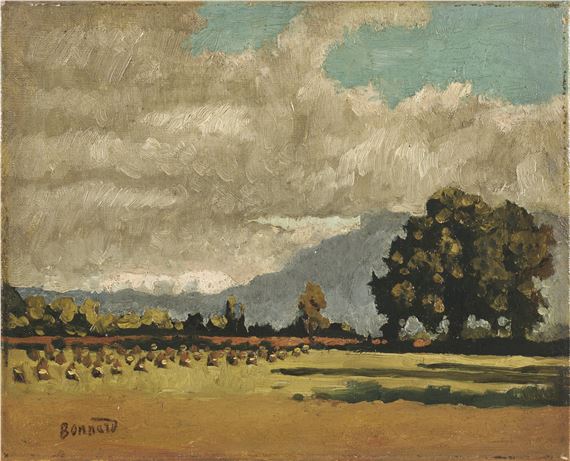 Pierre Bonnard | Paysage du Dauphiné (Les gerbes | MutualArt