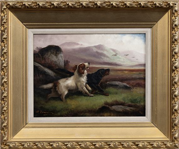 Robert Cleminson | TWO HUNTING DOGS | MutualArt