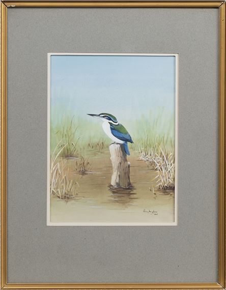 Alfred Marcus Hughes | WHITE COLLARED KINGFISHER (1967) | MutualArt