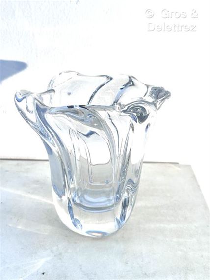 Daum Frères | DAUM FRANCE Free-form crystal vase | MutualArt