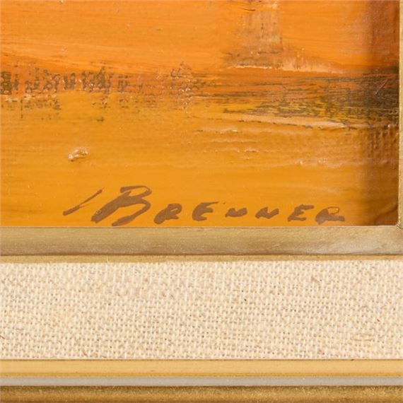 Jacques Brenner | Landscape in orange tones | MutualArt