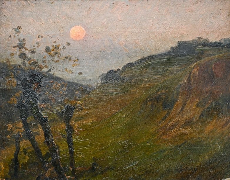 Francois-Auguste Ravier | Moonlit Landscape | MutualArt