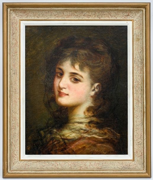 Fedor Petrovich Chumakov | Portrait of a Young Woman | MutualArt