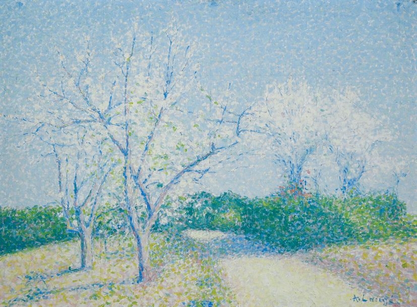 Achille Laugé | Apple trees in blossom | MutualArt