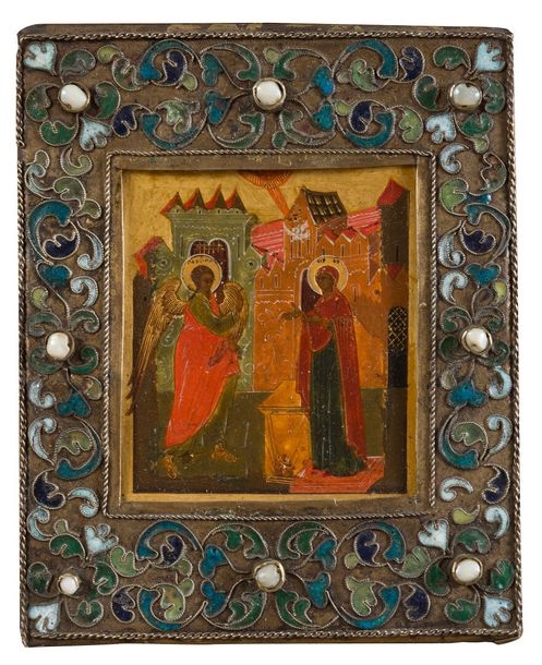 Russian School, 18th Century | Icon of the Annunciation (17th Century ...