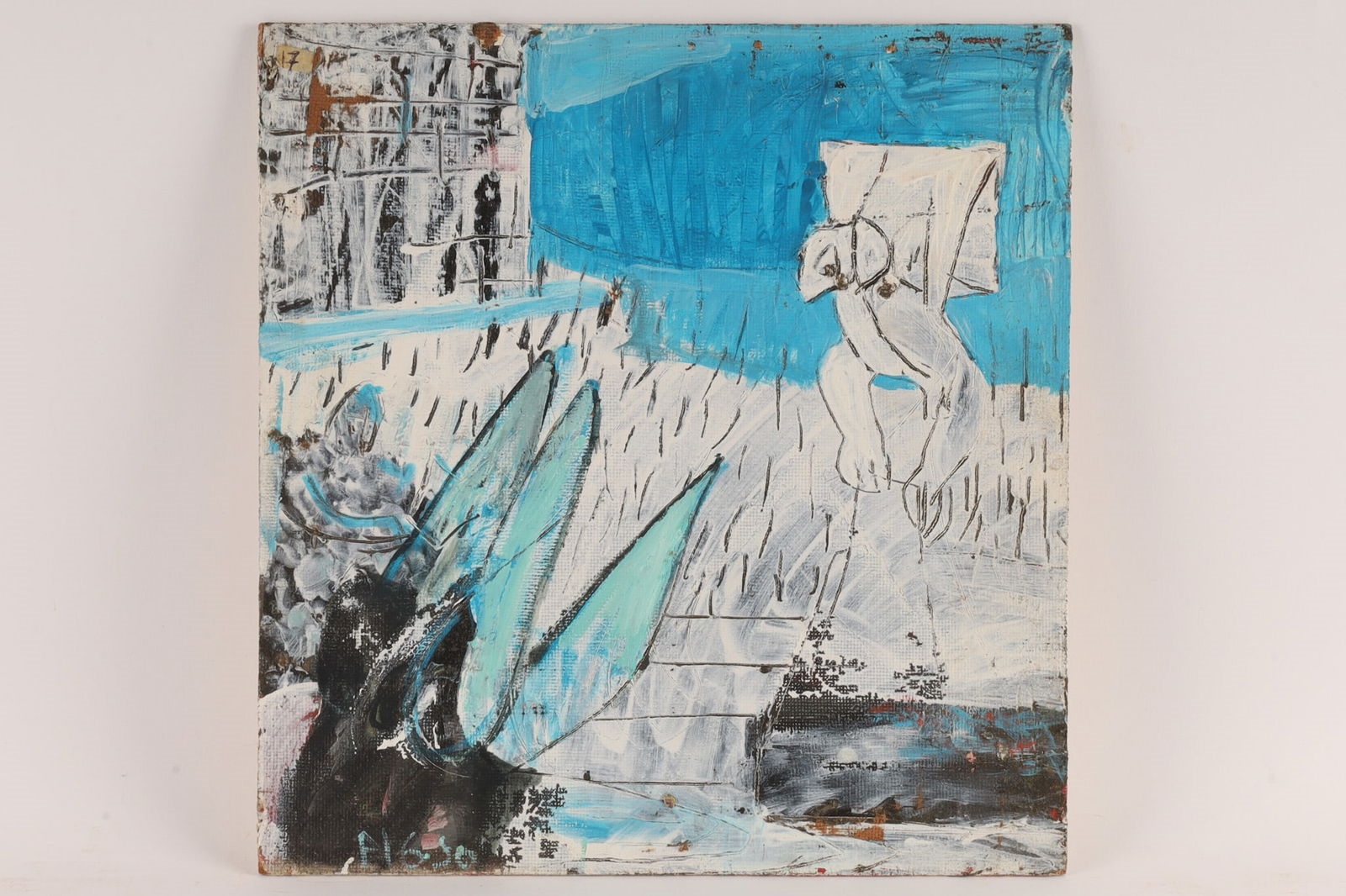 Anne Bertoin | Anne Bertoin Abstract Expressionist Painting (Circa 1990 ...