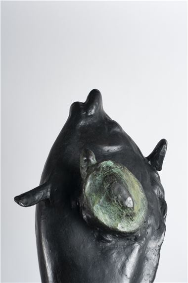 Sadiq Rabee | a large bronze model of a leaping fish and terrapin ...