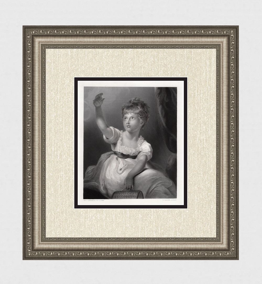 Sir Thomas Lawrence | SIGNED 1800s Thomas Lawrence Engaving Young ...