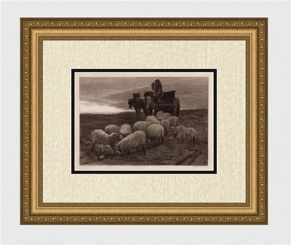 Edwin Douglas | Edwin Douglas 1800s SIGNED Etching Evening on the South ...