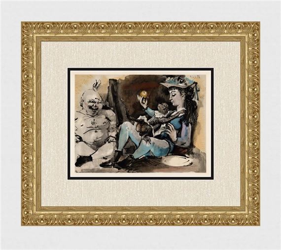 Pablo Picasso | After Pablo Picasso 1954 Woman with Monkey Color ...