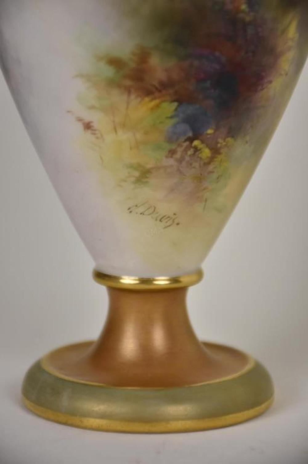 Harry Davis | A Royal Worcester lidded two handled vase having hand ...