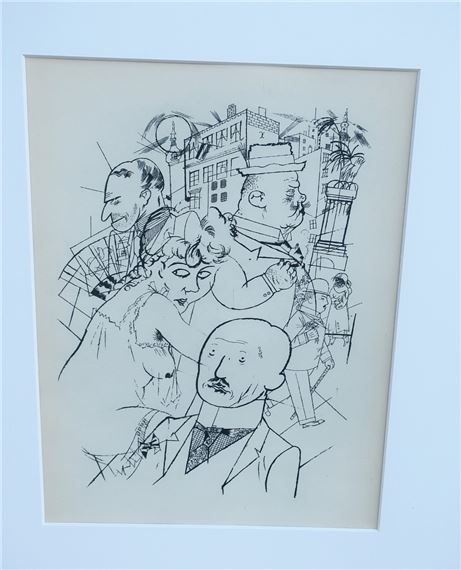George Grosz | Georges Grosz(1893-1959) Travellers (1944) | MutualArt