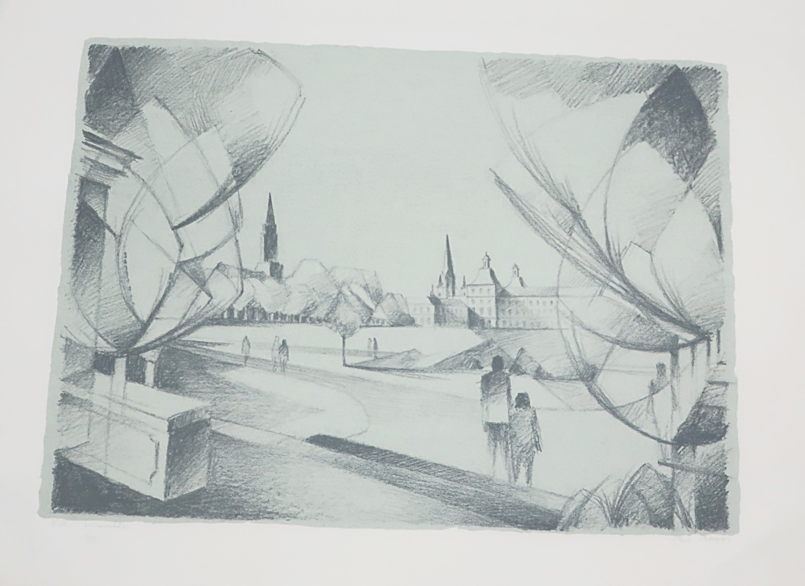 Paul Magar | Paul Magar (1909-2000) View of Bonn University with the ...