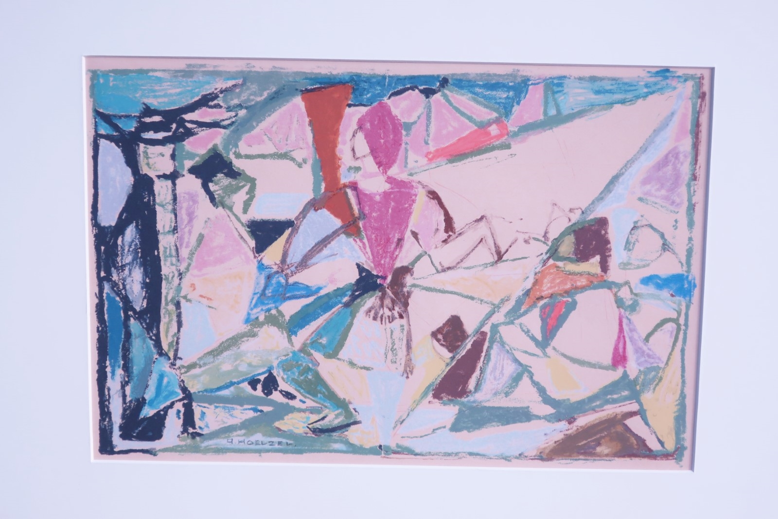 Adolf Hölzel | Adolf Hölzel (1853-1934) Diagonal-Thema I (1981) | MutualArt
