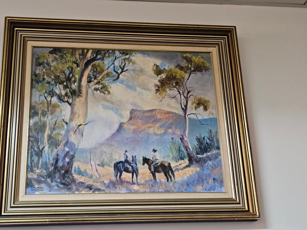 George Brooke | Horsemen in bush Landscape | MutualArt