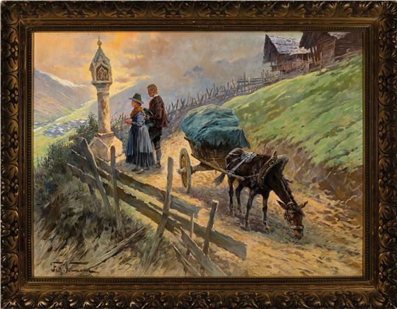 Fritz Neumann | Couple in silent devotion at the Materl, enigmatic view ...