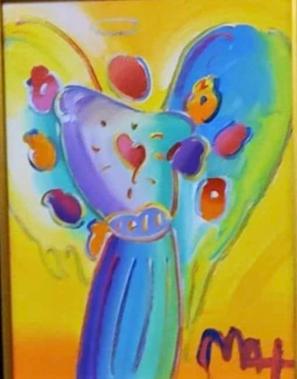 Peter Max | Angel with Heart (2014) | MutualArt