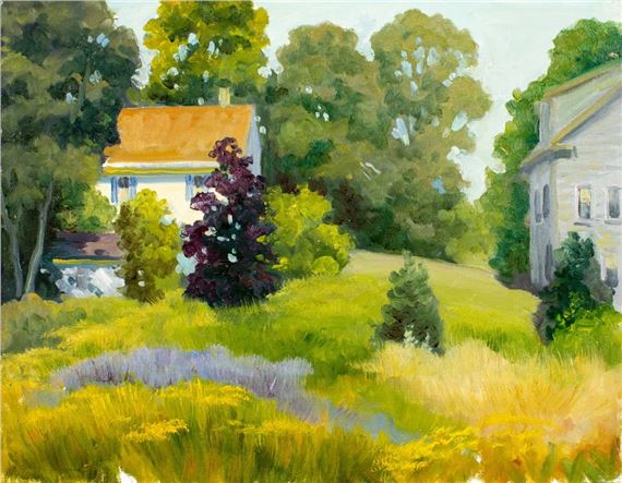 George Holloway | Village Landscape with Houses | MutualArt