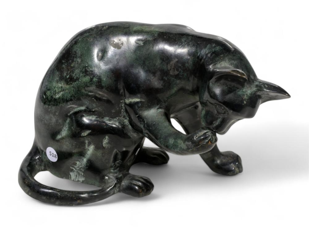 J.daste | A Bronze Sculpture of a Cat | MutualArt