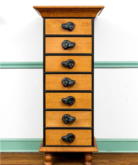 Stephen Huneck | Stephen Huneck (American [VT], 1948-2010) Tiger Maple ...