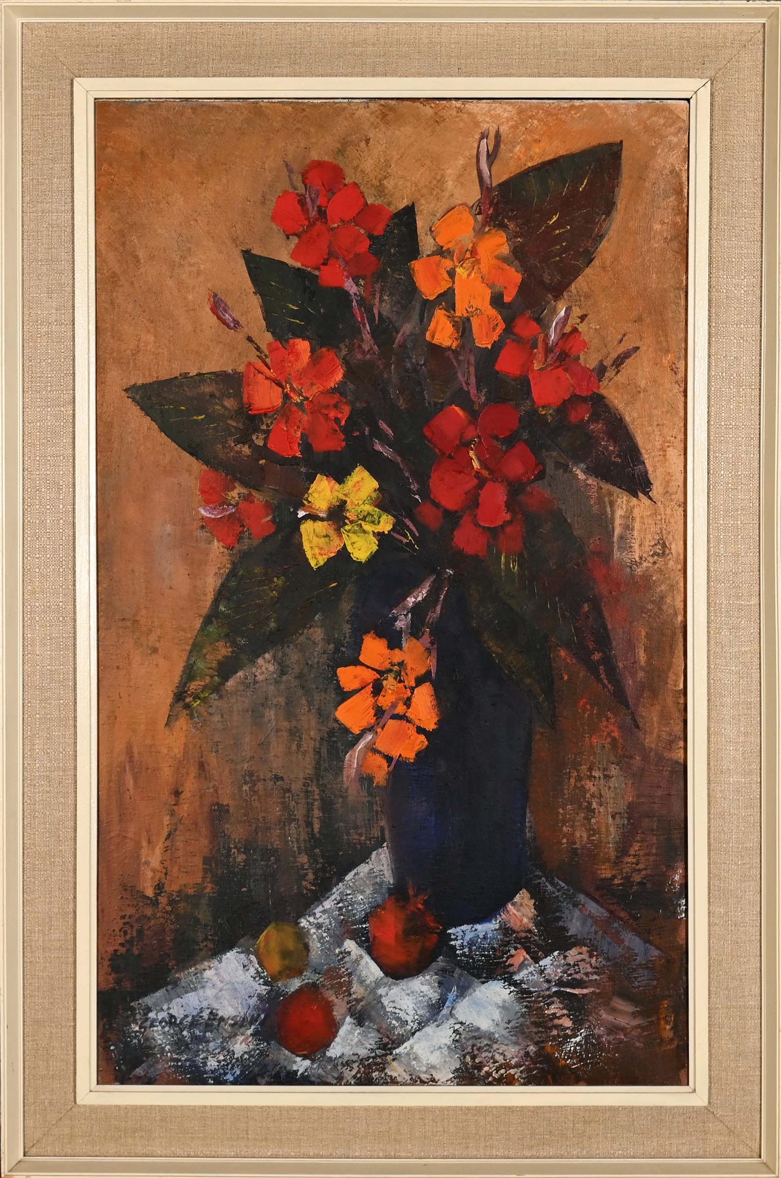 Enslin George | Still Life with Flowers and Fruit | Compare similar ...