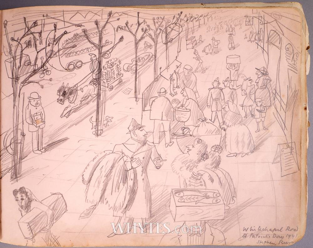 Sean Keating | SELF PORTRAIT (IN AN AUTOGRAPH BOOK WITH OTHER ARTISTS ...