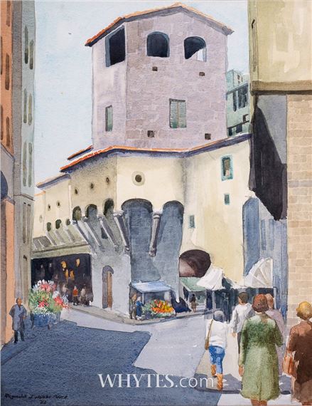 Reginald J. Hobbs | VIEW OF THE PONTE VECCHIO - FLORENCE | MutualArt