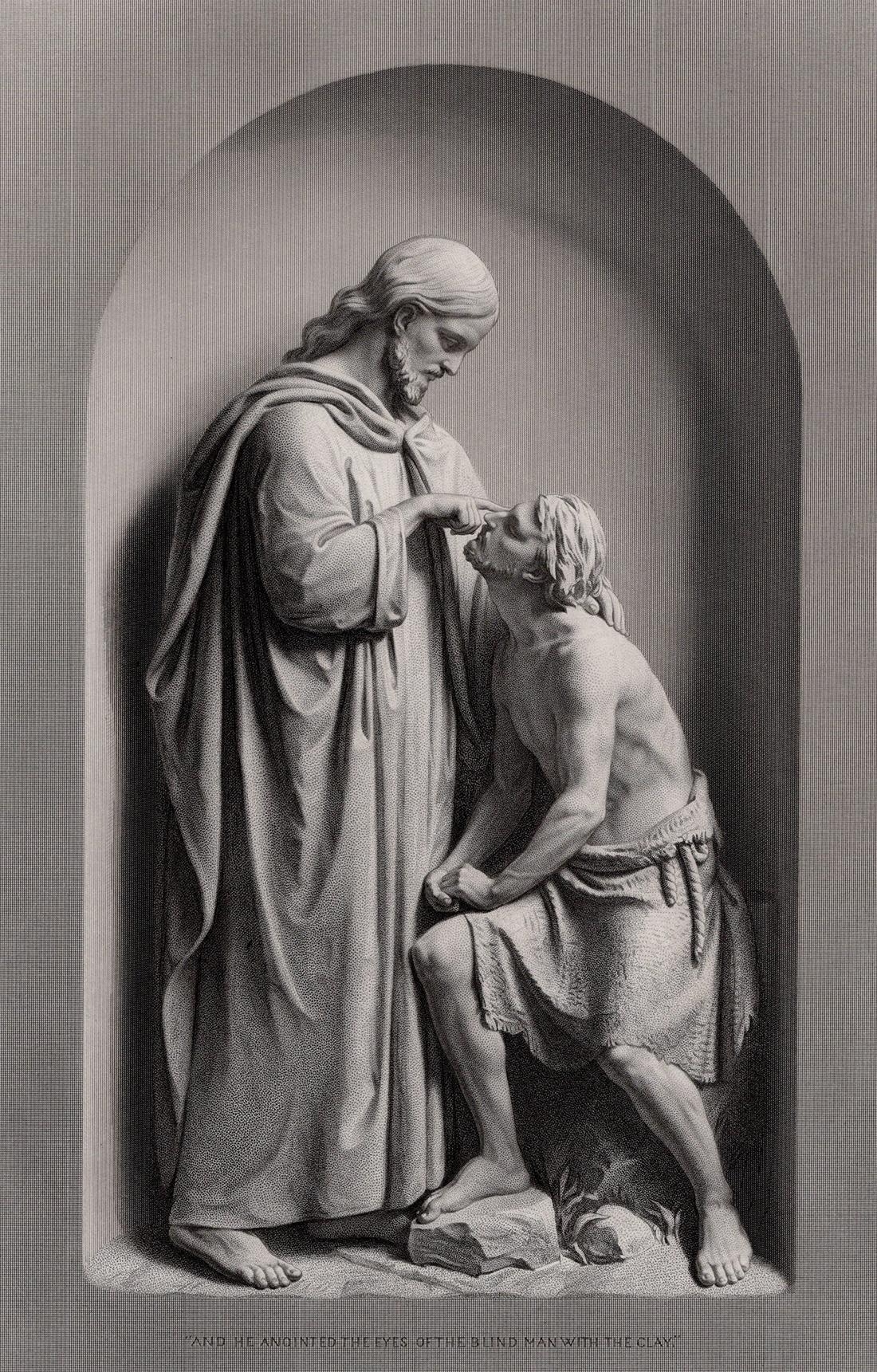 Richard Austin Artlett | Christ Giving Sight to the Blind Man (1873 ...