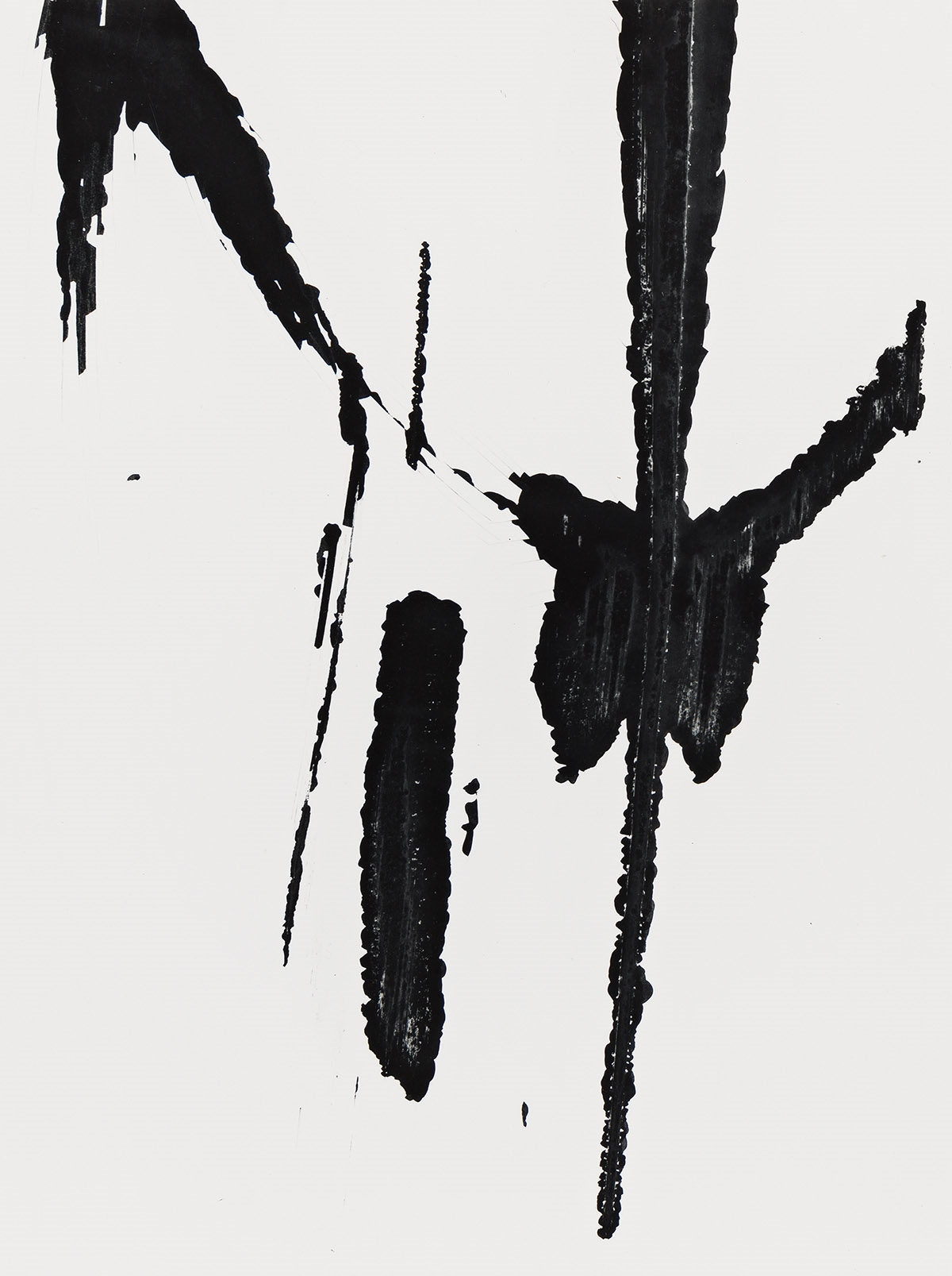Minor White | Abstract Dark Forms on White (1962) | MutualArt